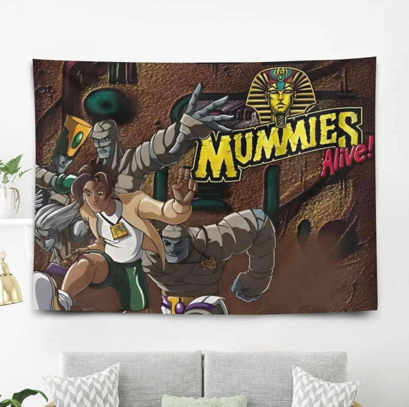 Mummies Alive pattern wall hanging 50*60 inches high-quality peach skin ...