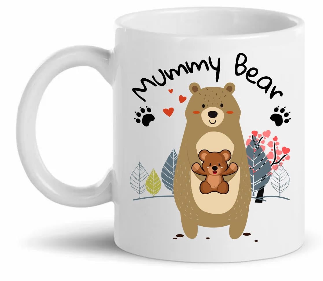 Mummy Bear Baby Bear Mug Gift Present Coffee Friend Birthday Mothers ...