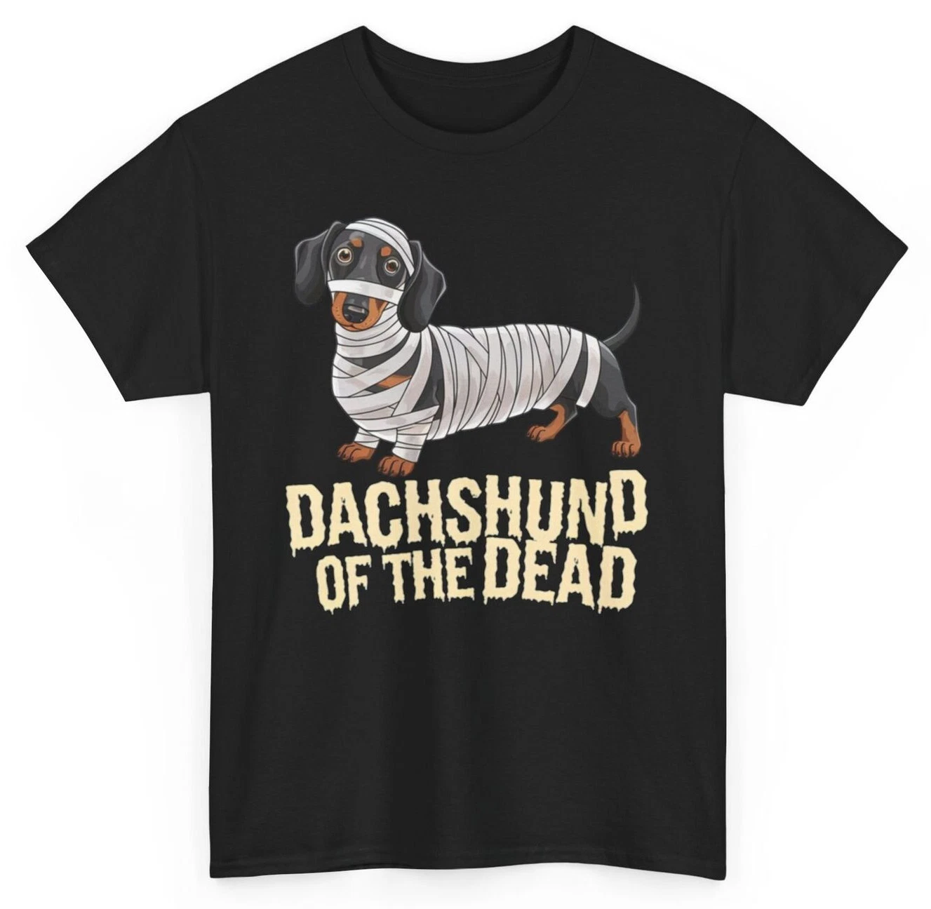 Mummy Dachshund Halloween T-shirt - Dachshund of Dead Spooky Season ...