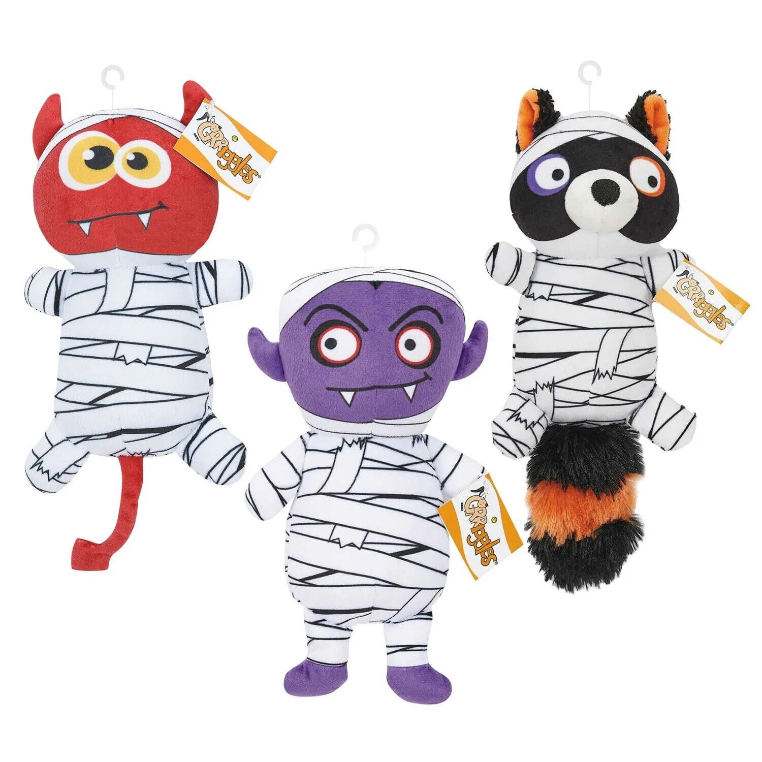 Mummy Friends Dog Toy Halloween Characters Vampire Devil Raccoon or Set ...