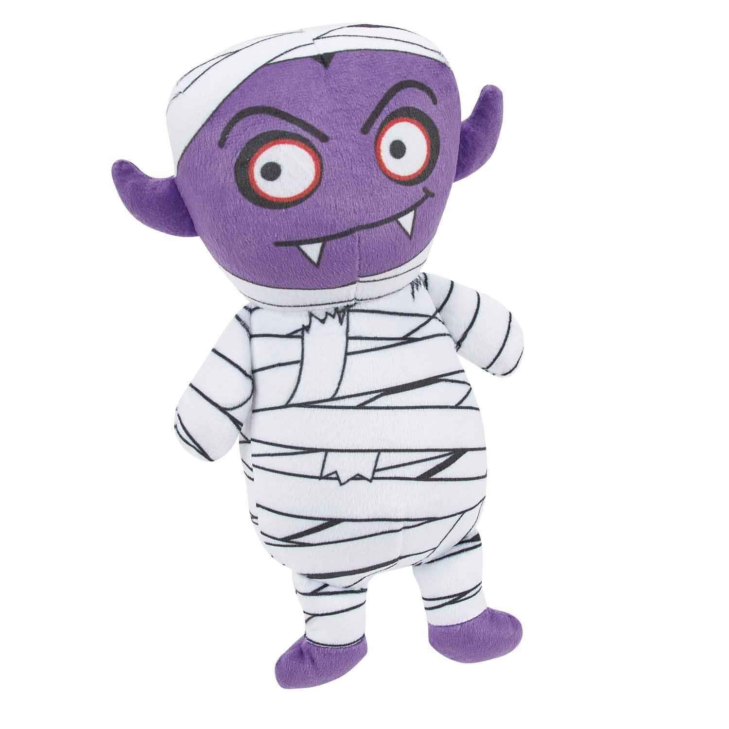 Mummy Friends Dog Toy Halloween Characters Vampire Devil Raccoon or Set of All 3 (Vampire ...