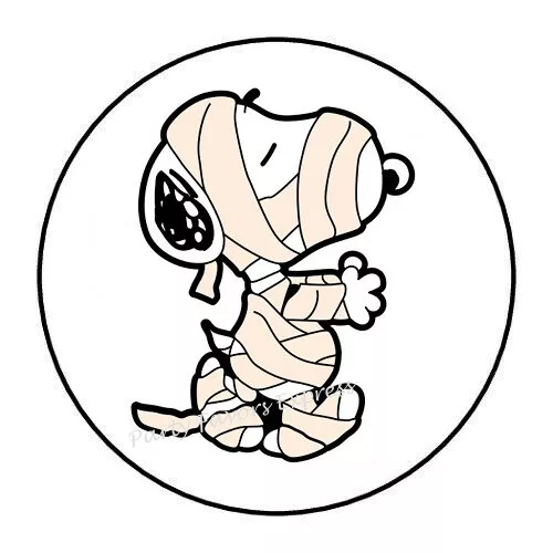 Mummy Halloween Sticker Party Favors Sticker Envelope Seals Labels ...
