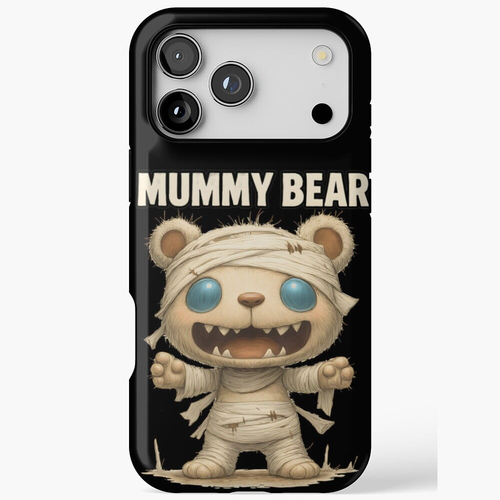 Mummy Teddy Bear Wrapped Halloween Cartoon Artwork Protective and ...