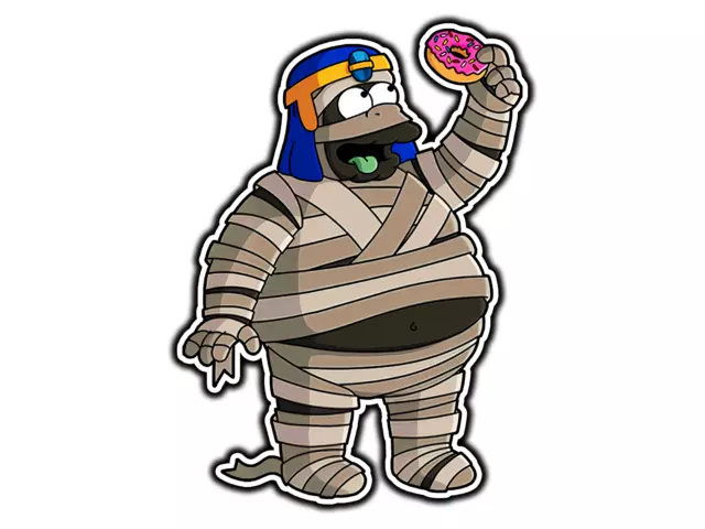 Mummy Wiggum Waterproof Sticker Phone Decal Water Bottle Stickers Car ...