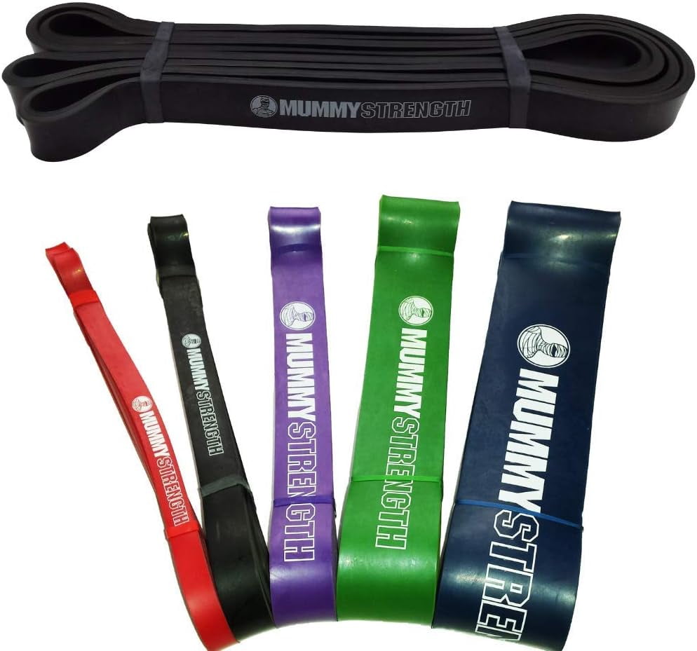 MummyStrength Resistance Bands for Men and Women. The Best Stretch Band ...
