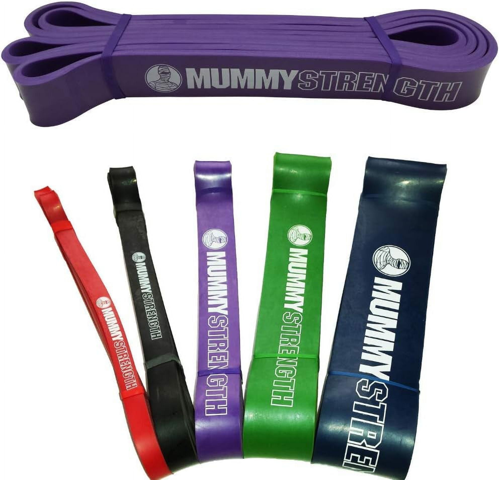 MummyStrength Resistance Bands for Men and Women. The Best Stretch Band ...