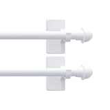 Mumo 2 Pcs Adjustable Magnetic Curtain Rods,Multi-Use Rods for Metal ...