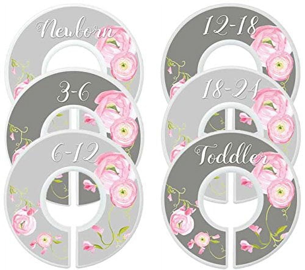Mumsy Goose Nursery Closet Dividers, Closet Organizers, Baby Girl ...