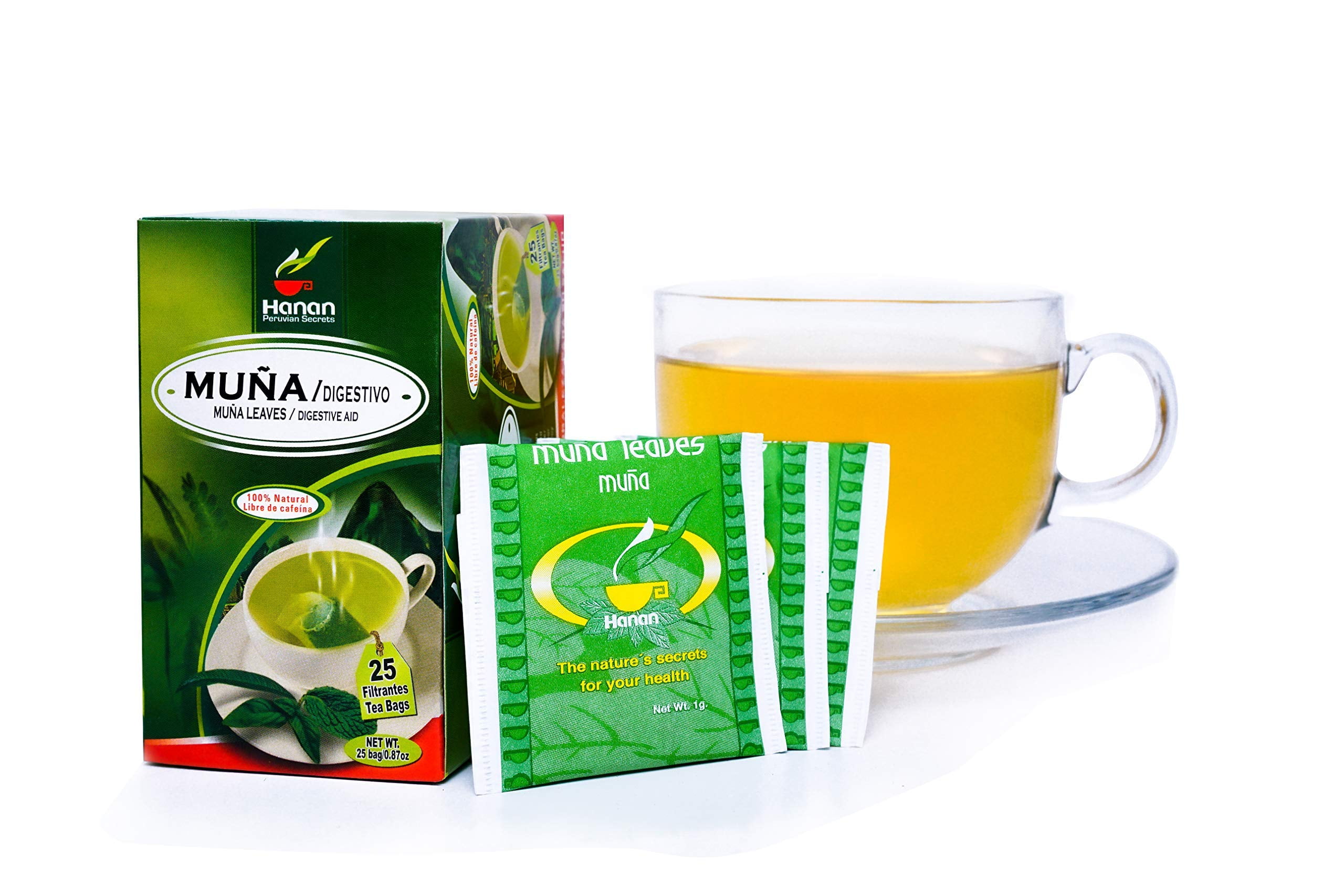 Muna Herbal Tea | 100% Natural Andean Mint Leaves | 25 Tea Bags ...