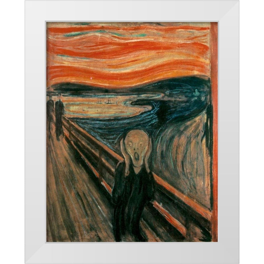 Munch, Edvard 12x14 White Modern Wood Framed Museum Art Print Titled ...