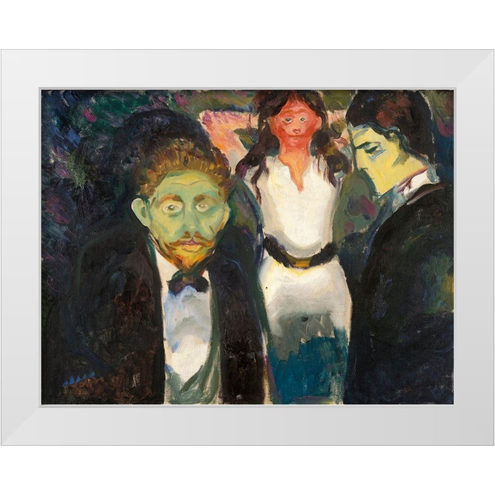 Munch, Edvard 14x12 White Modern Wood Framed Museum Art Print Titled ...