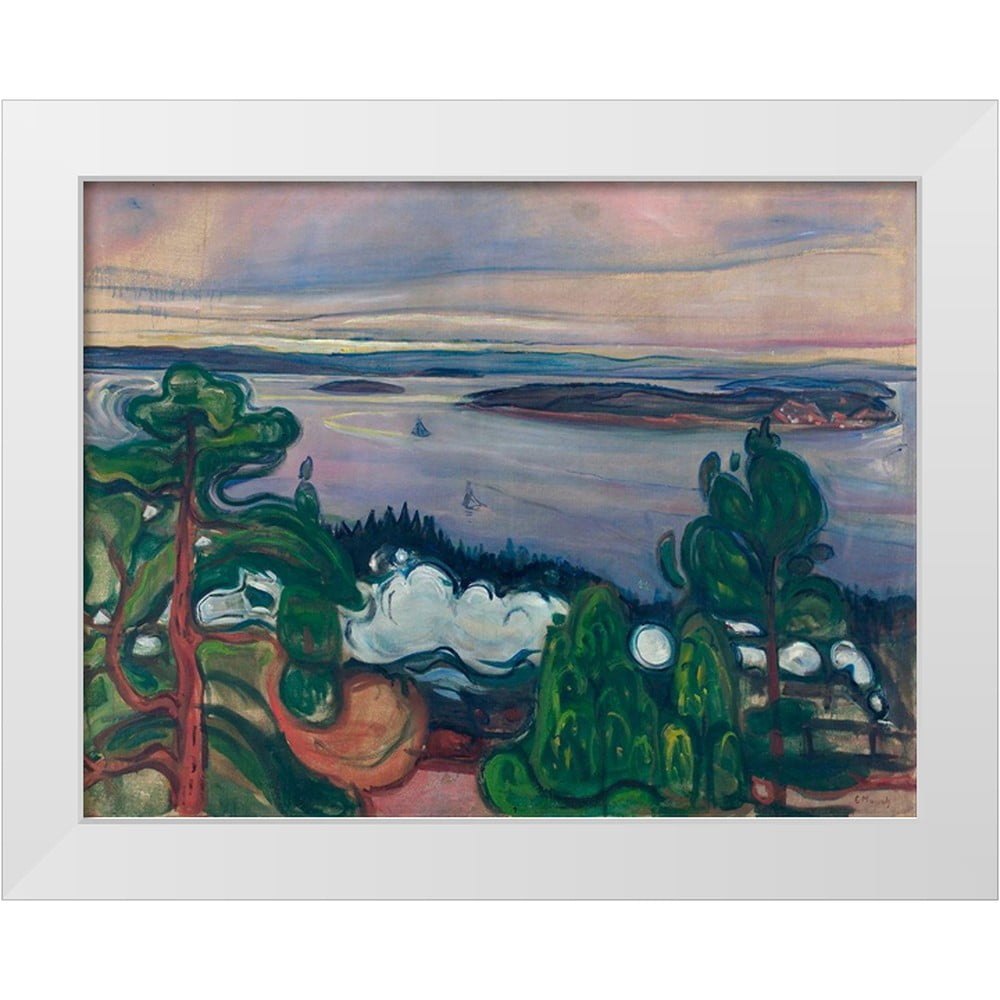 Munch, Edvard 14x12 White Modern Wood Framed Museum Art Print Titled ...