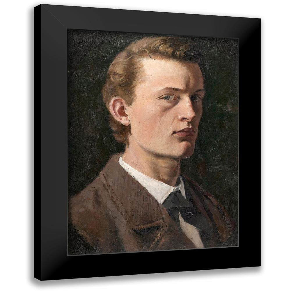 Munch, Edvard 14x18 Black Modern Framed Museum Art Print Titled - Self ...
