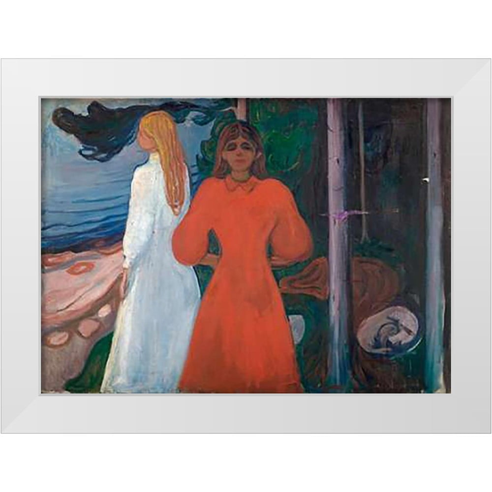 Munch, Edvard 18x14 White Modern Wood Framed Museum Art Print Titled ...