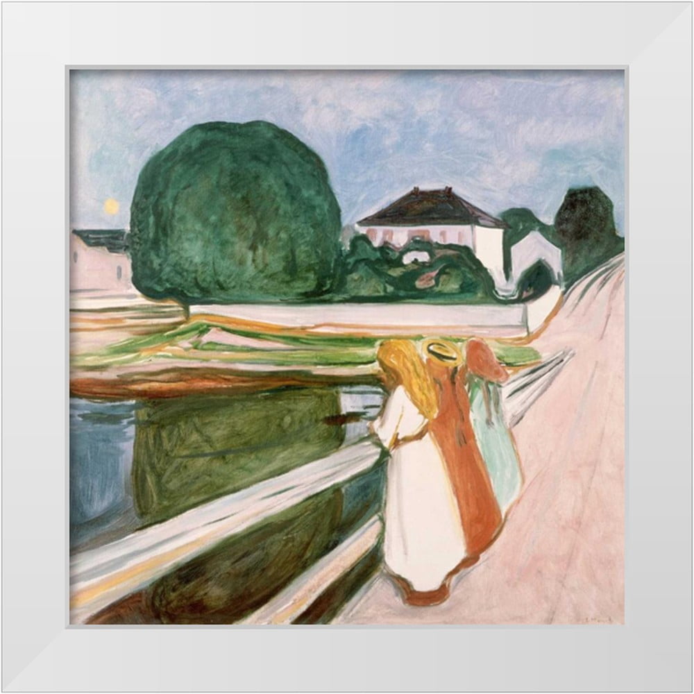 Munch, Edvard 20x20 White Modern Wood Framed Museum Art Print Titled ...