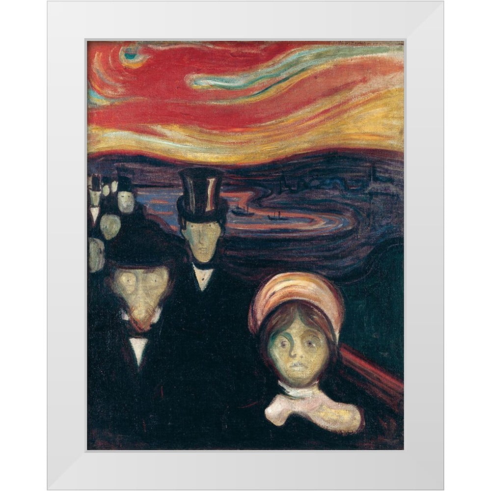 Munch, Edvard 20x24 White Modern Wood Framed Museum Art Print Titled ...