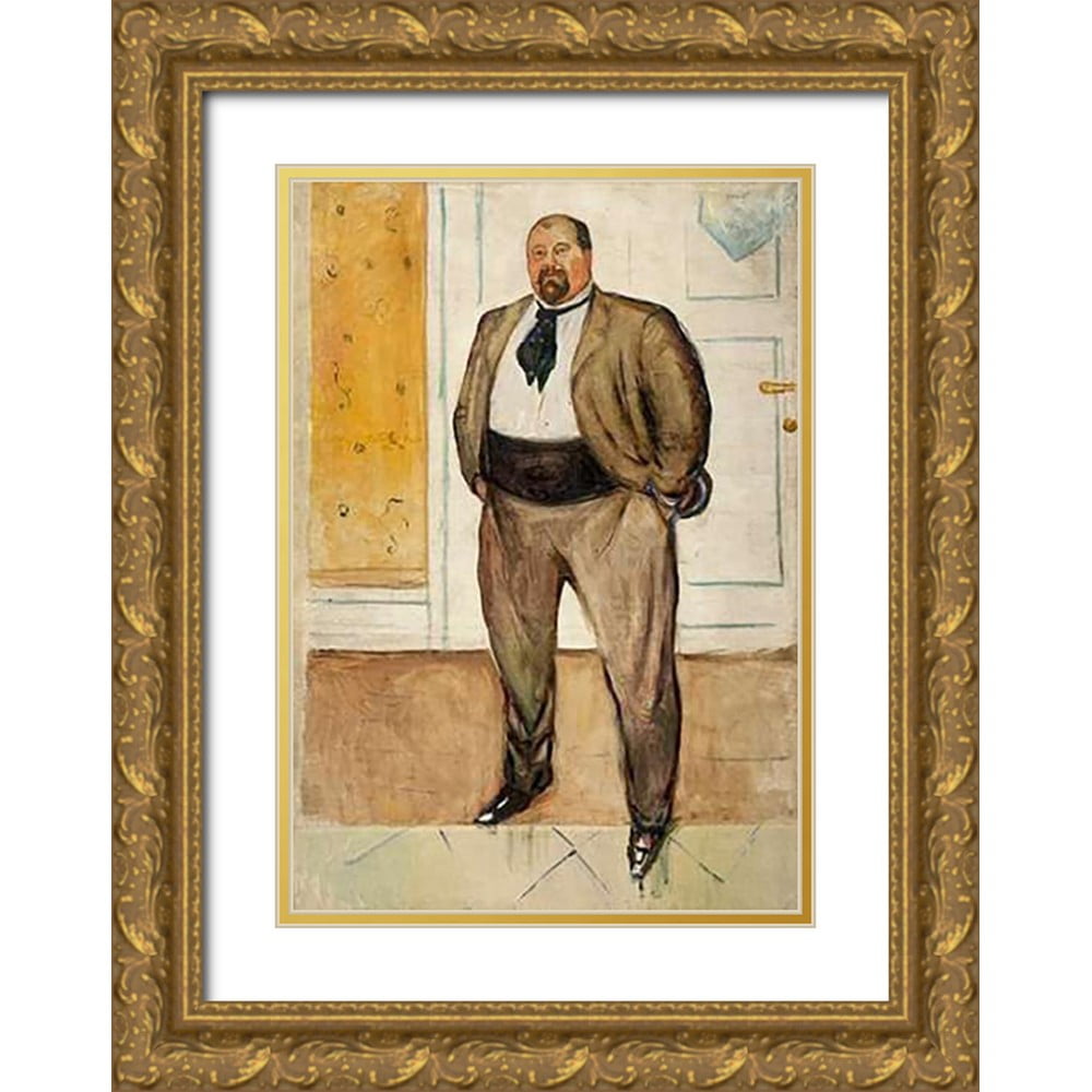 Munch, Edvard 23x32 Gold Ornate Wood Framed with Double Matting Museum ...