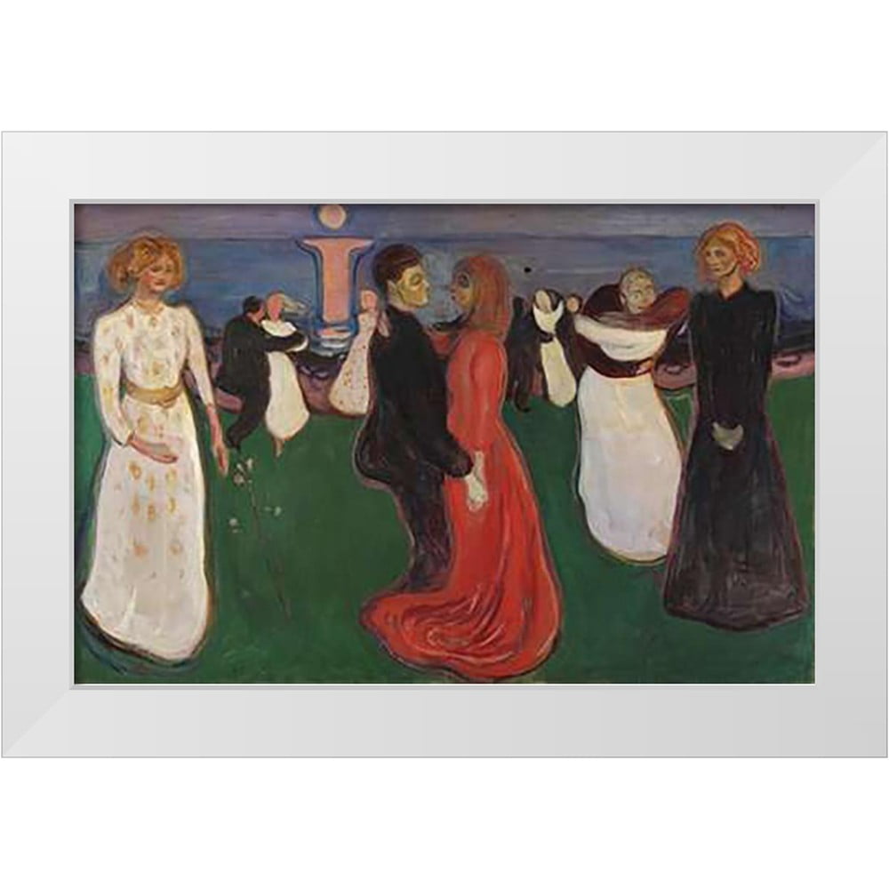 Munch, Edvard 24x17 White Modern Wood Framed Museum Art Print Titled ...