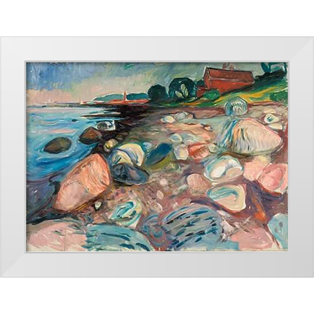 Munch, Edvard 24x18 White Modern Wood Framed Museum Art Print Titled ...