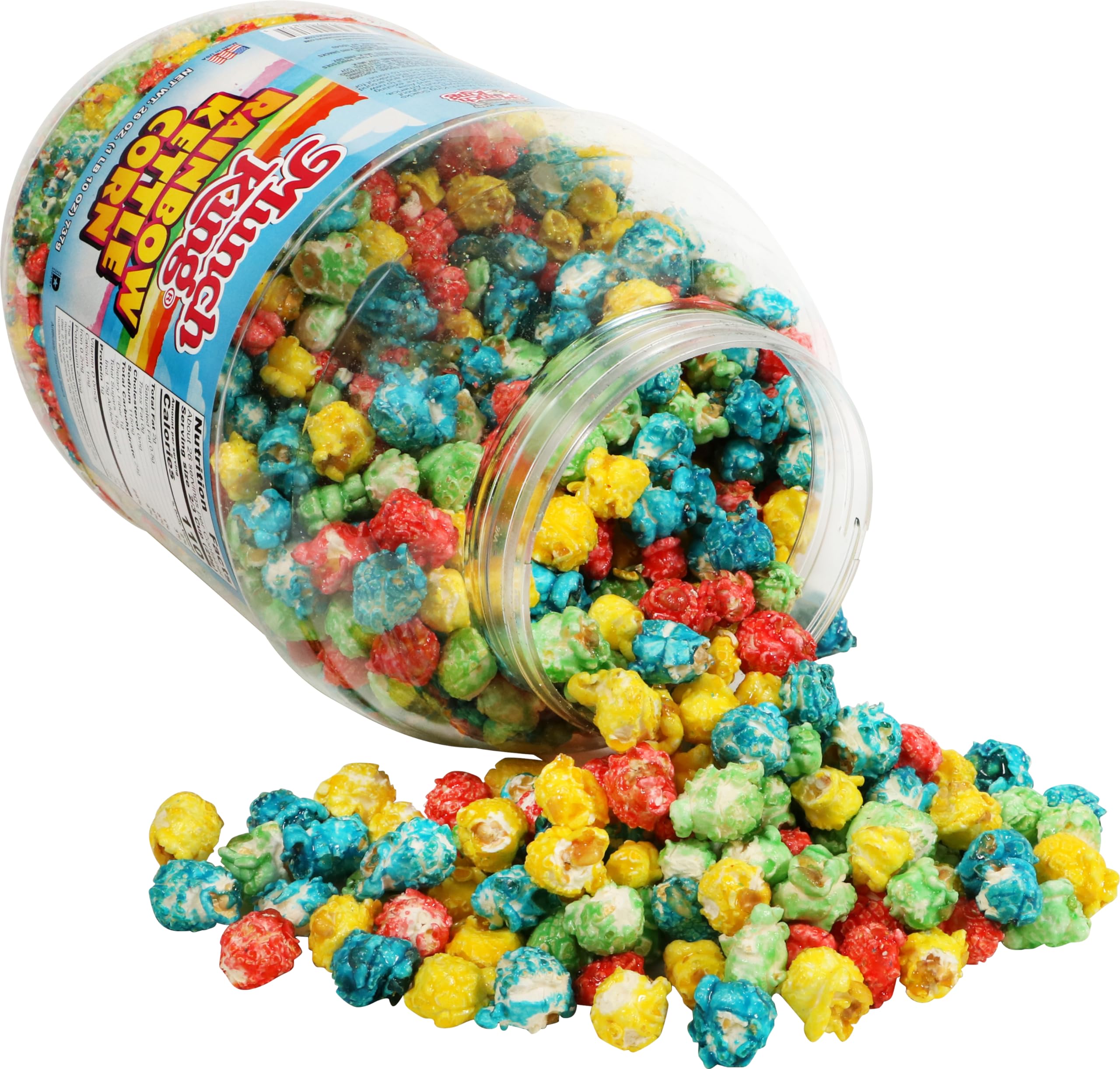 Munch King Snacks Rainbow OIF8 Kettle Corn 26 oz. Barrel - Walmart.com