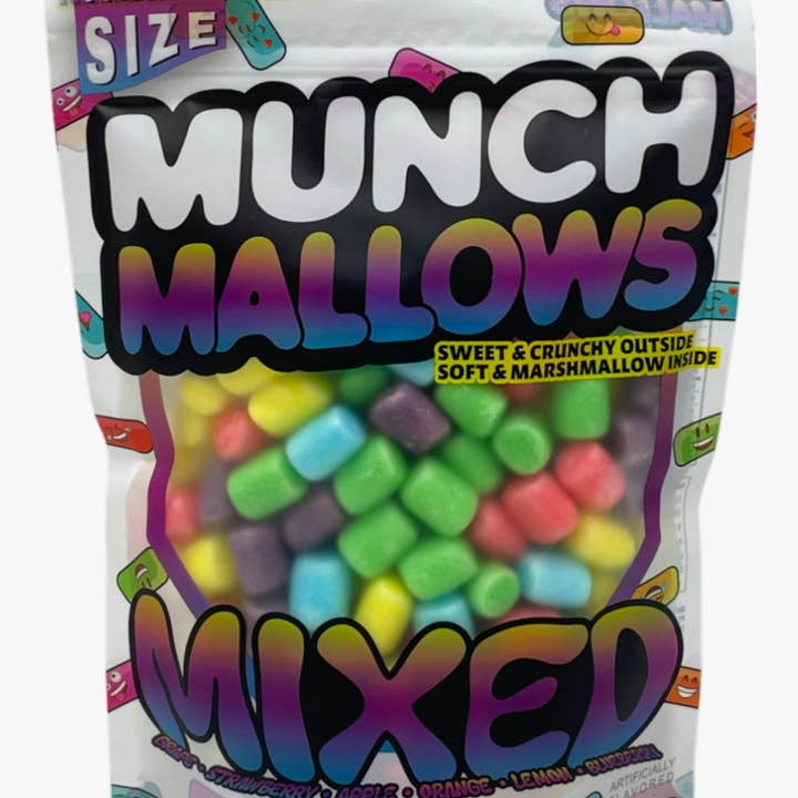 Munch Mallows Marshmallows - Mixed Flavor Pack - Fruity Candy Mix, Dual ...