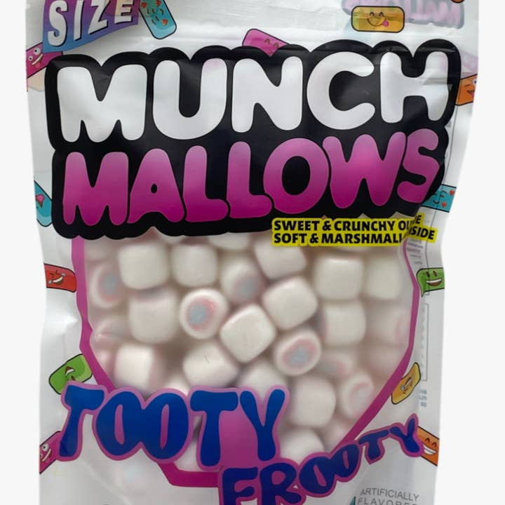 Munch Mallows Tooty Frooty Candy - Bite-Sized Novelty Fruity Candies ...