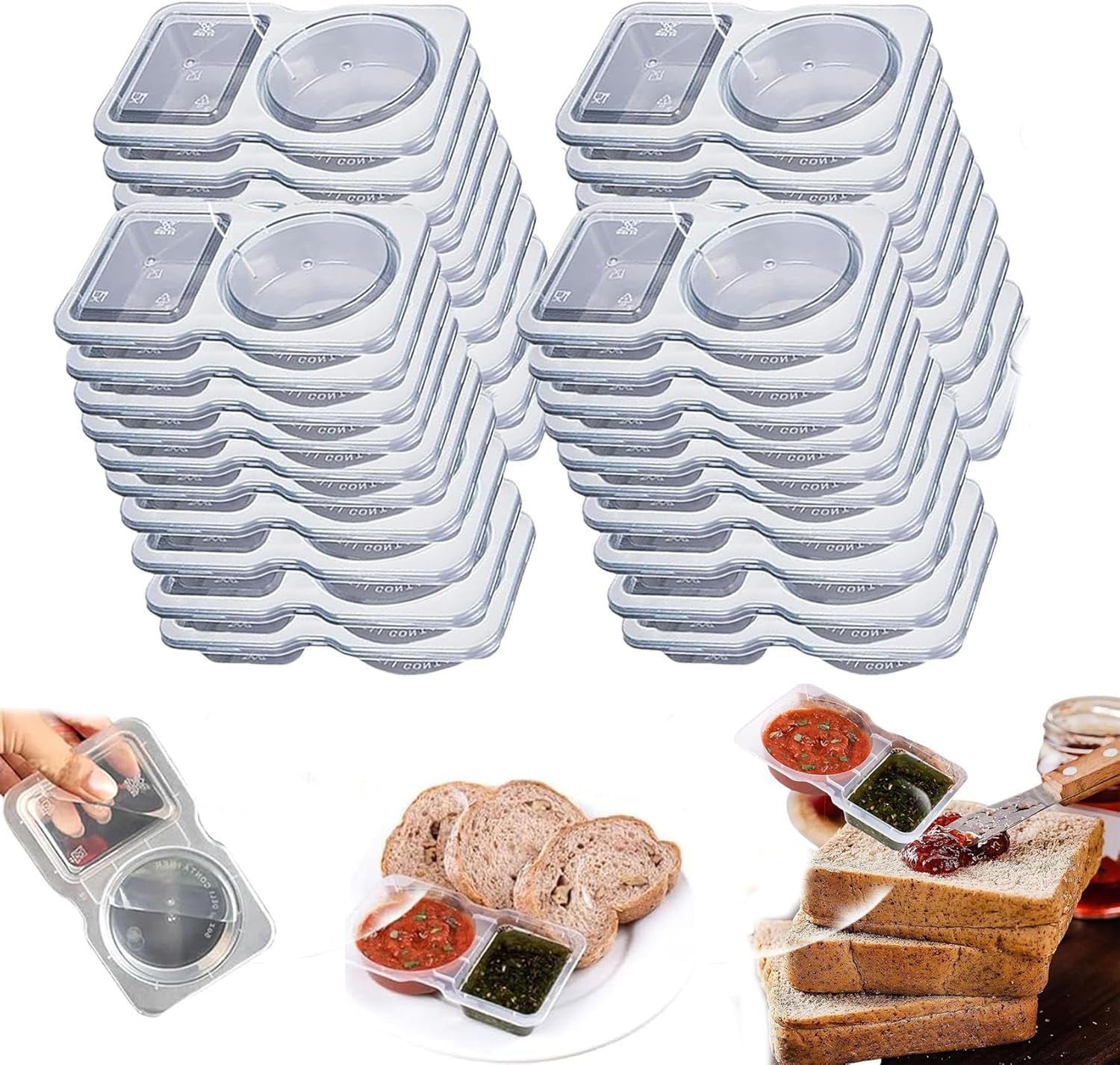 Munch Mate Snack Containers, Munch Mate Containers, Double Compartment ...