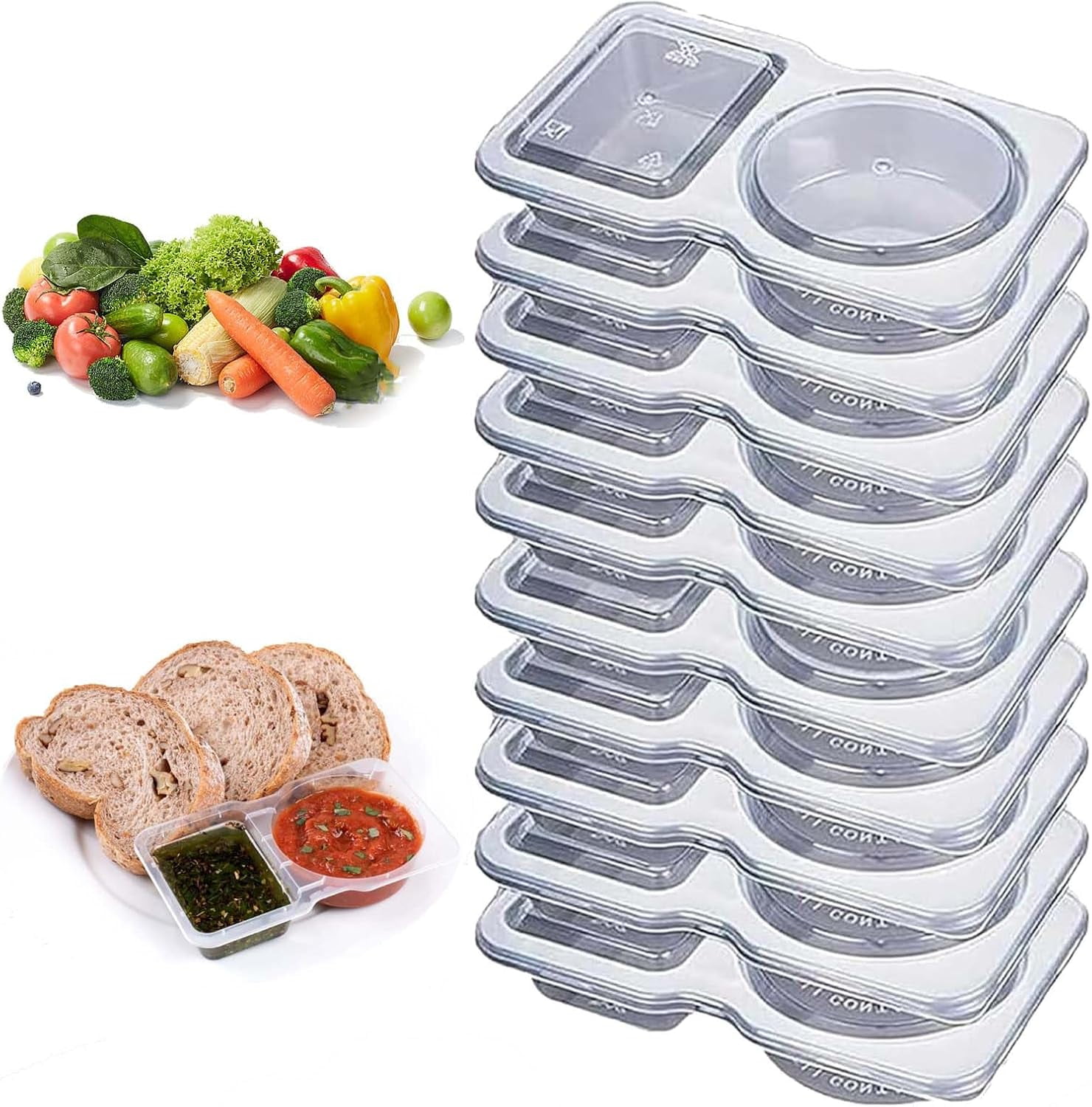 Munch Mate Snack Containers, Munch Mate Reusable Containers with Lids ...