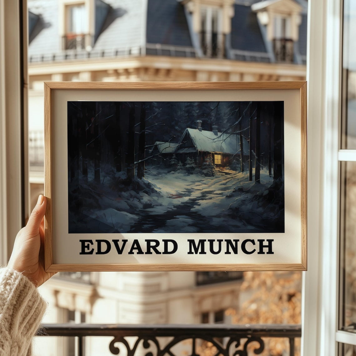 Munch Poster - House In The Forest, Classical Edvard Munch Print ...