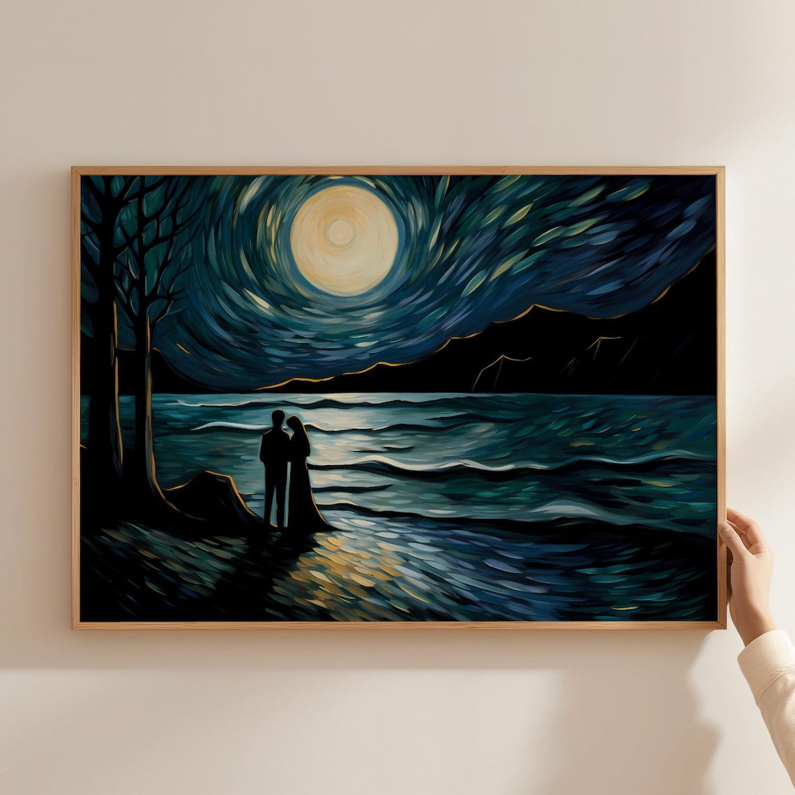 Munch Poster - Moonlight, Classical Edvard Munch Print - Scandinavian ...