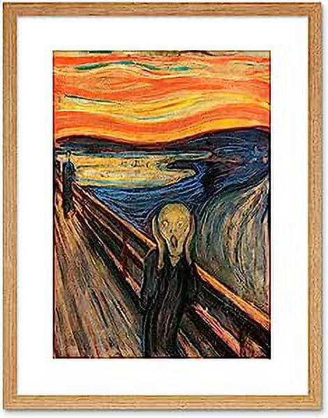Munch The Scream Painting Old Master Reproduction Artwork Framed Wall ...