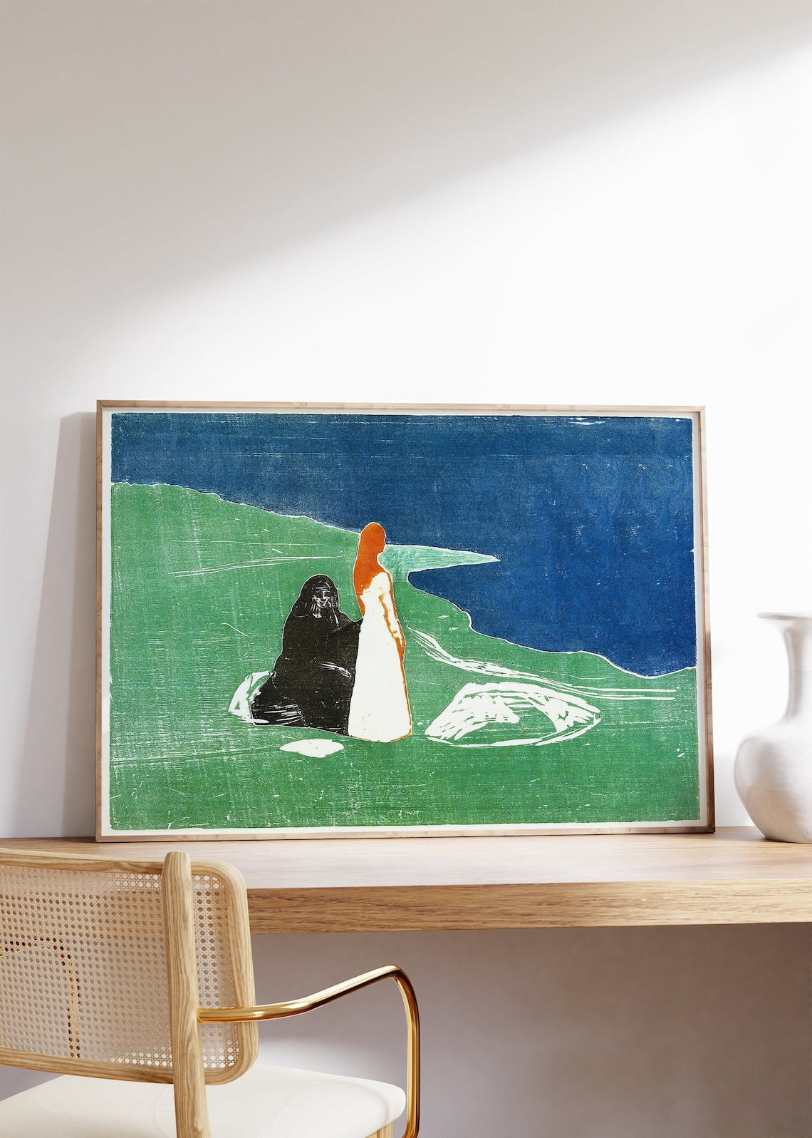 Munch Two Women Shore Poster, Unframed Size 16x24 - Walmart.com