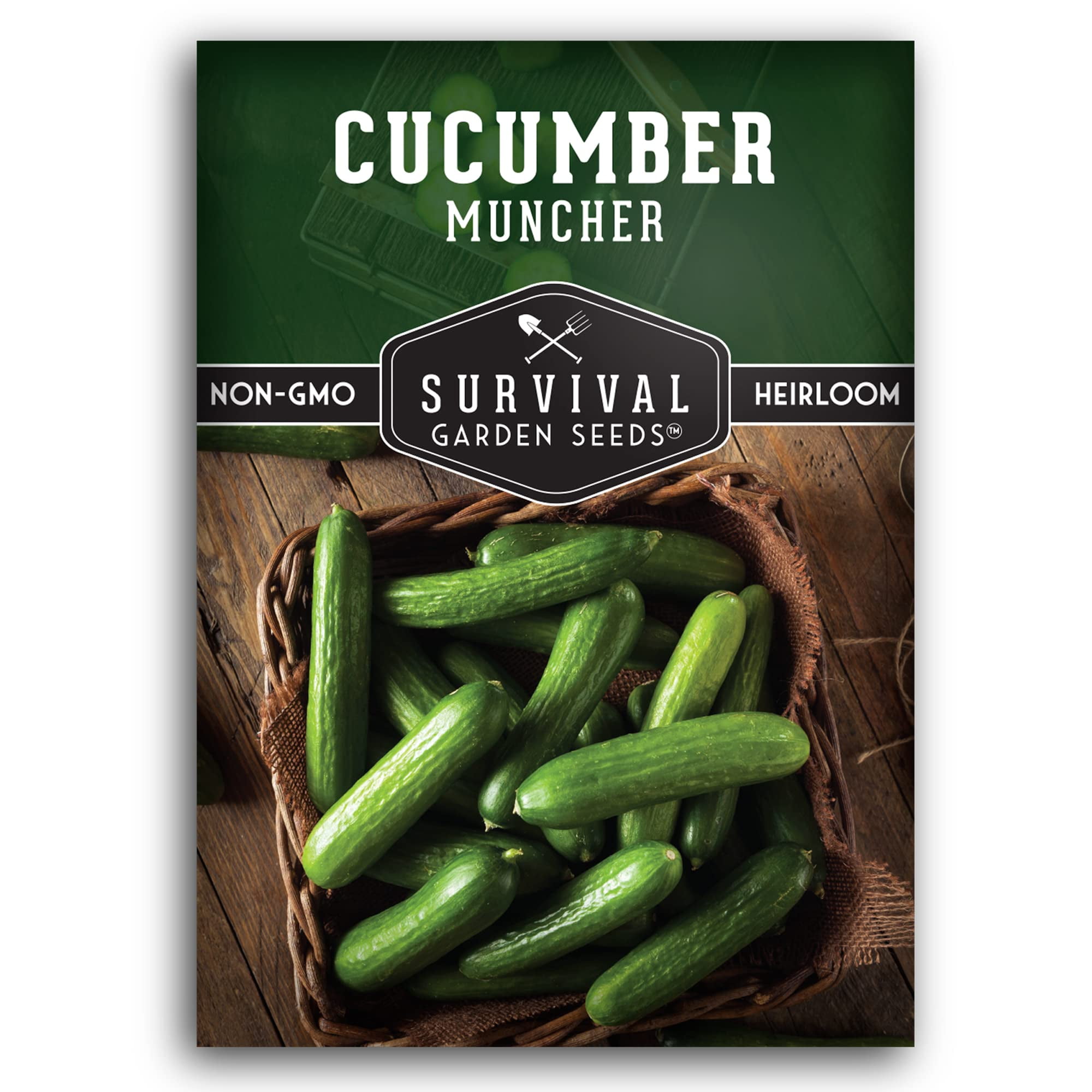 Muncher Cucumber Seeds for Planting | Burpless Variety with Smooth Skin ...