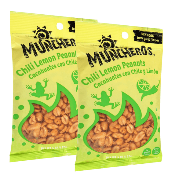 Muncheros Party Mix Nuts: Crunchy Chili Lemon Peanuts, Spicy Roasted ...