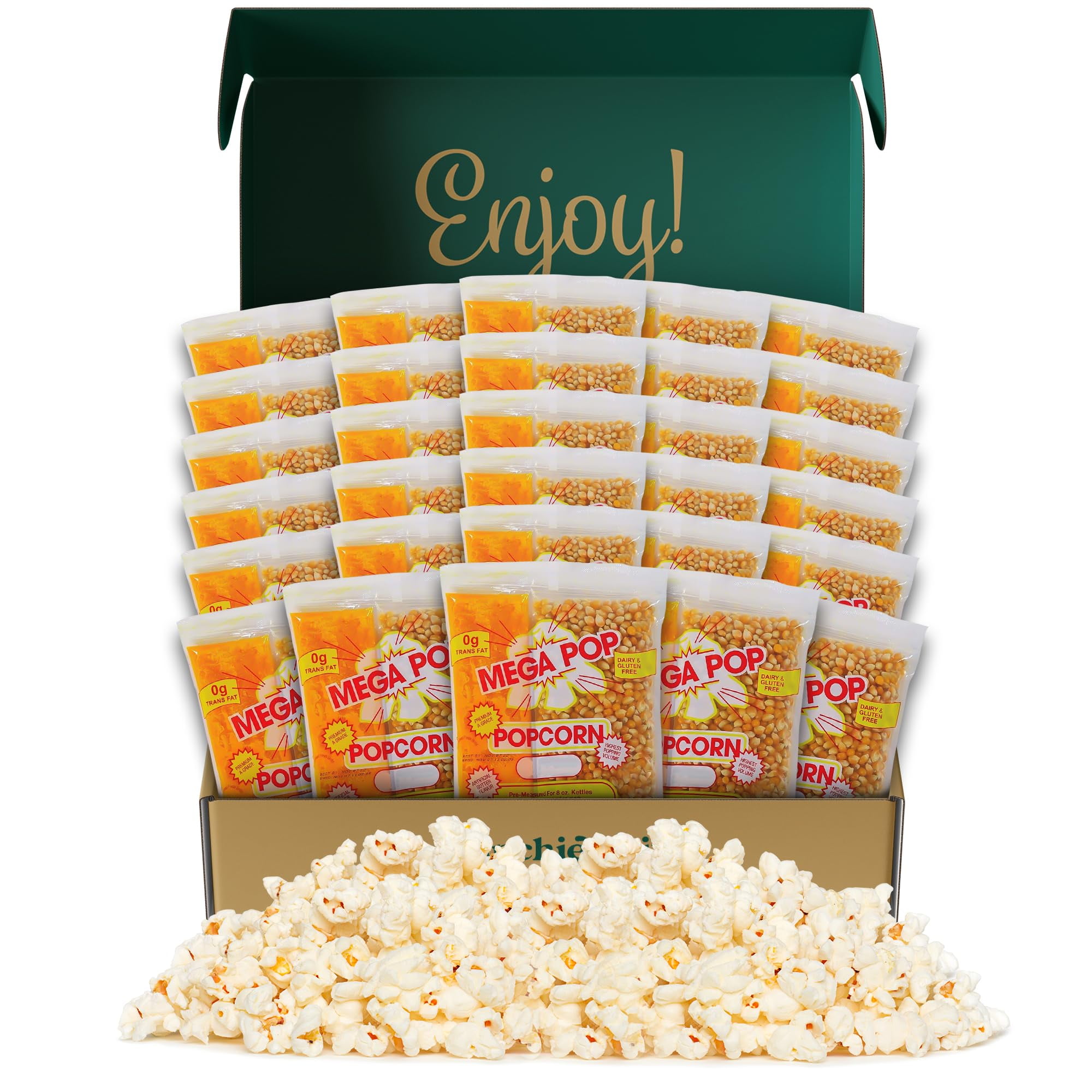 Munchie Gift Box (24 VTF5 count) 8 oz Popcorn Machine Popcorn Packets ...
