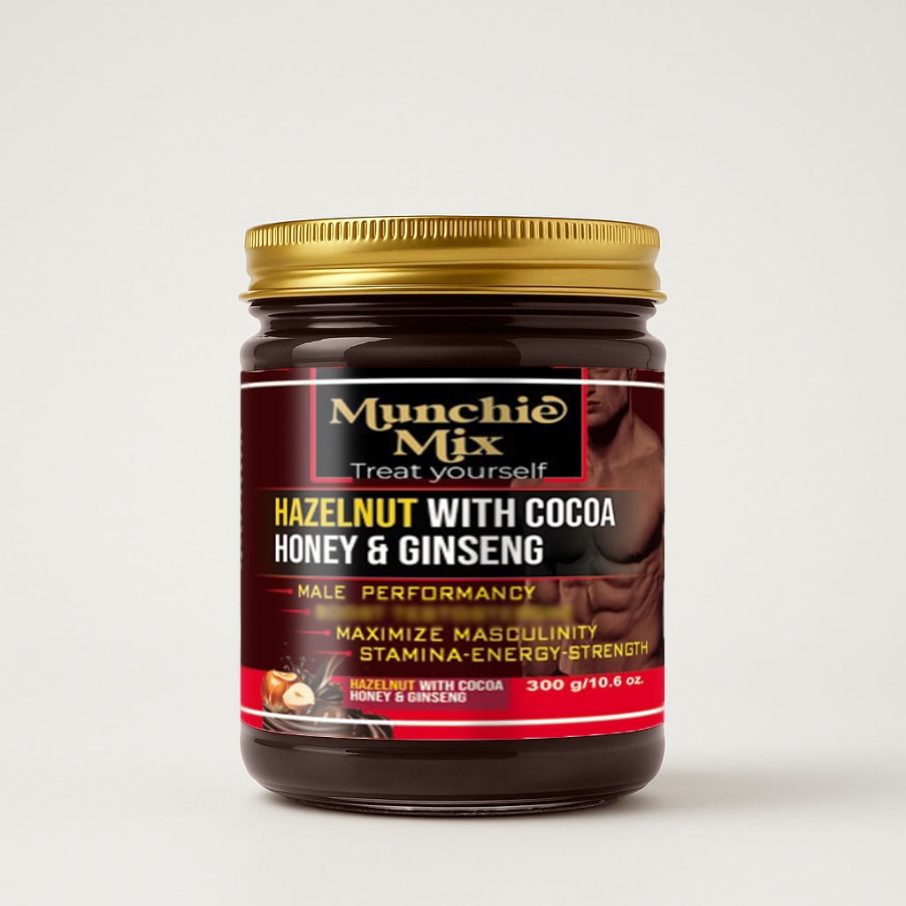 Munchie Mix Ginseng for Men - Hazelnut with Cocoa Date & Ginseng - 250g / 8 oz - Walmart.com