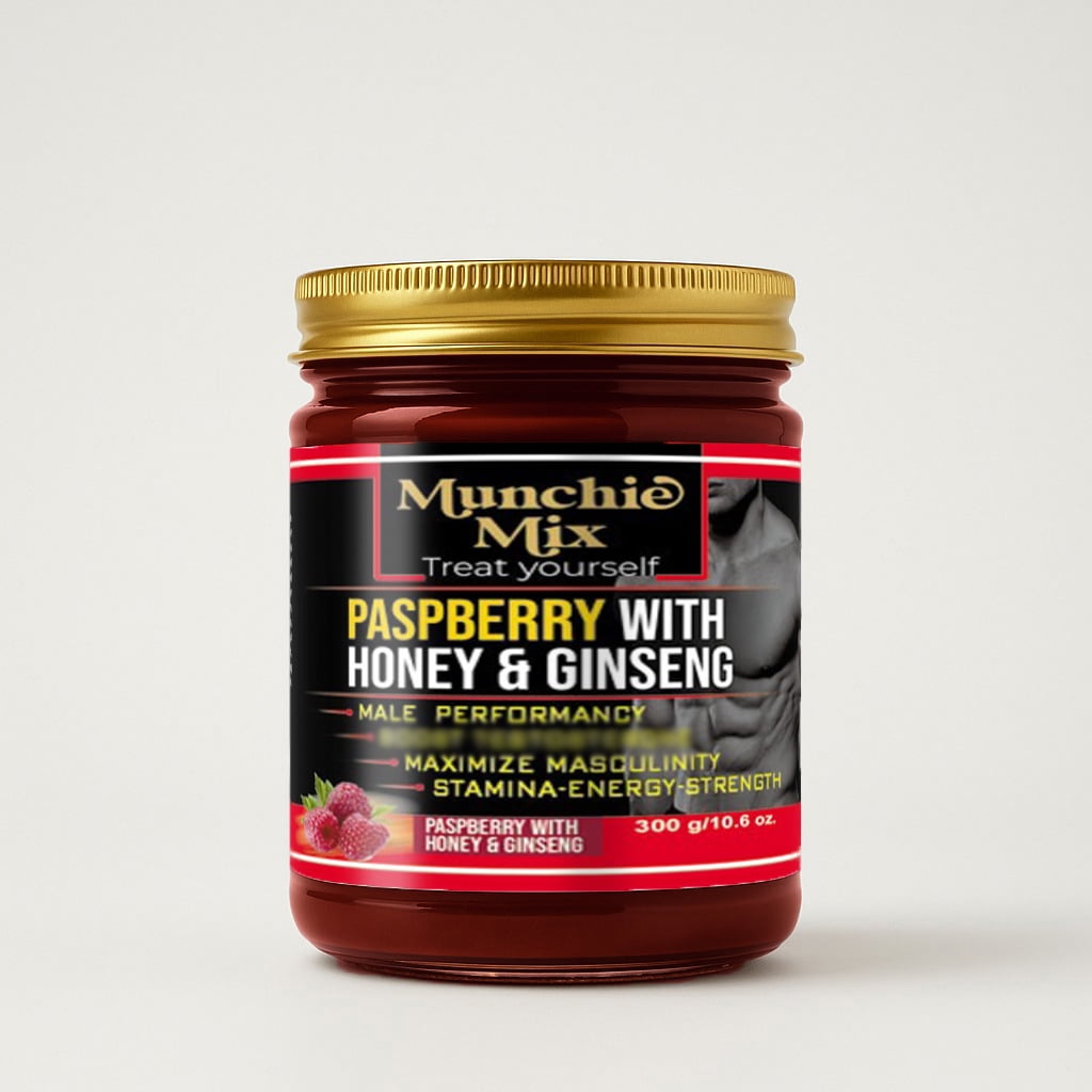 Munchie Mix Ginseng for Men - Raspberry with Date & Ginseng - 250g / 8 oz - Walmart.com