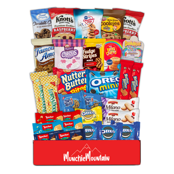 Munchie Mountain 30-Count Cookies Variety Pack, Individually Wrapped ...