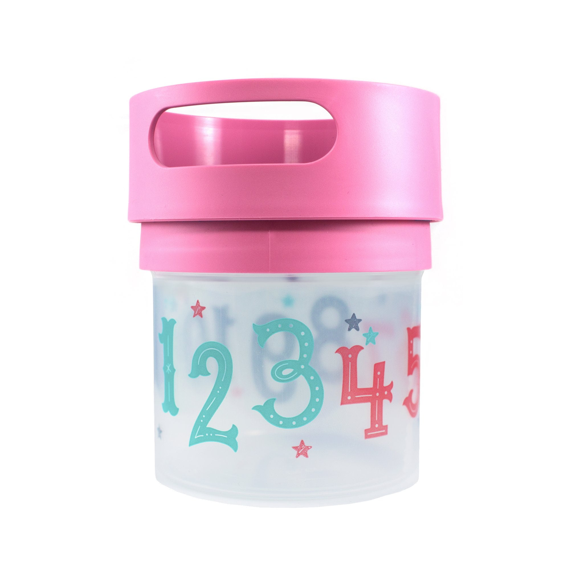 Munchie Mug No Spill Snack Cup; Pink 12 oz - Walmart.com