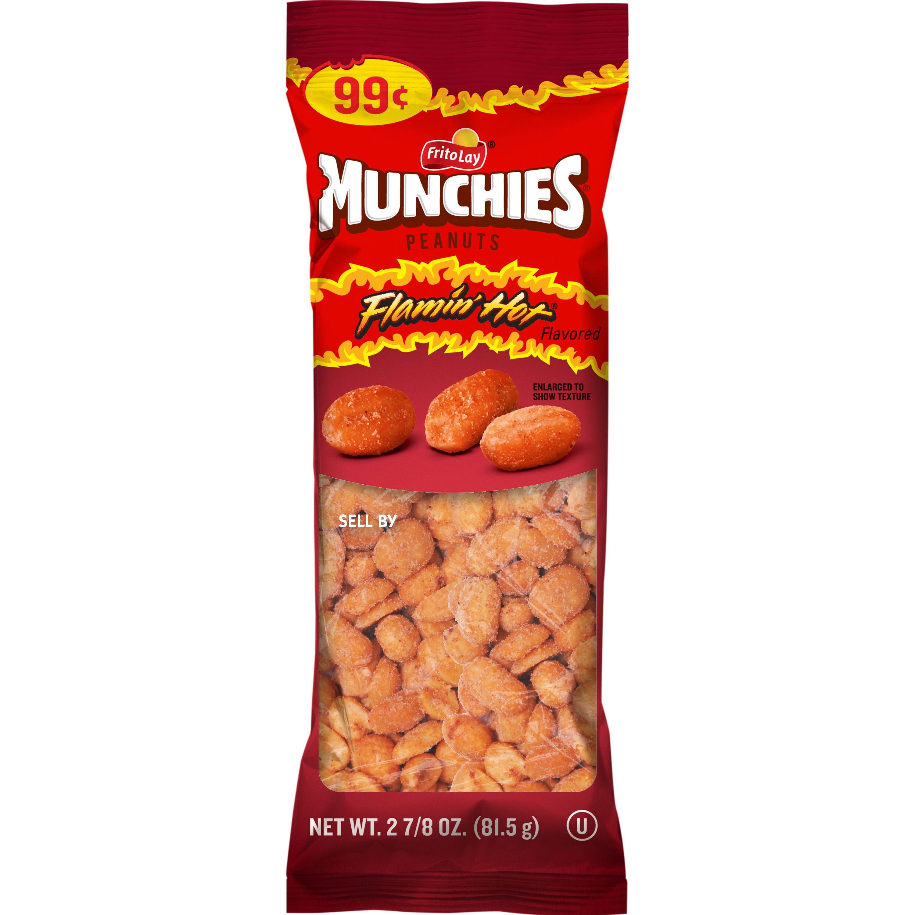 Munchies Flamin Hot Flavored Peanuts 2 875 Oz