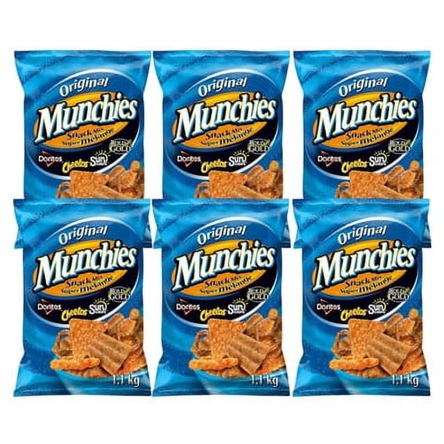 Munchies Original Snack Mix - 1.1 kg / 2.4 lbs (6/Case) Crunchy Combo ...