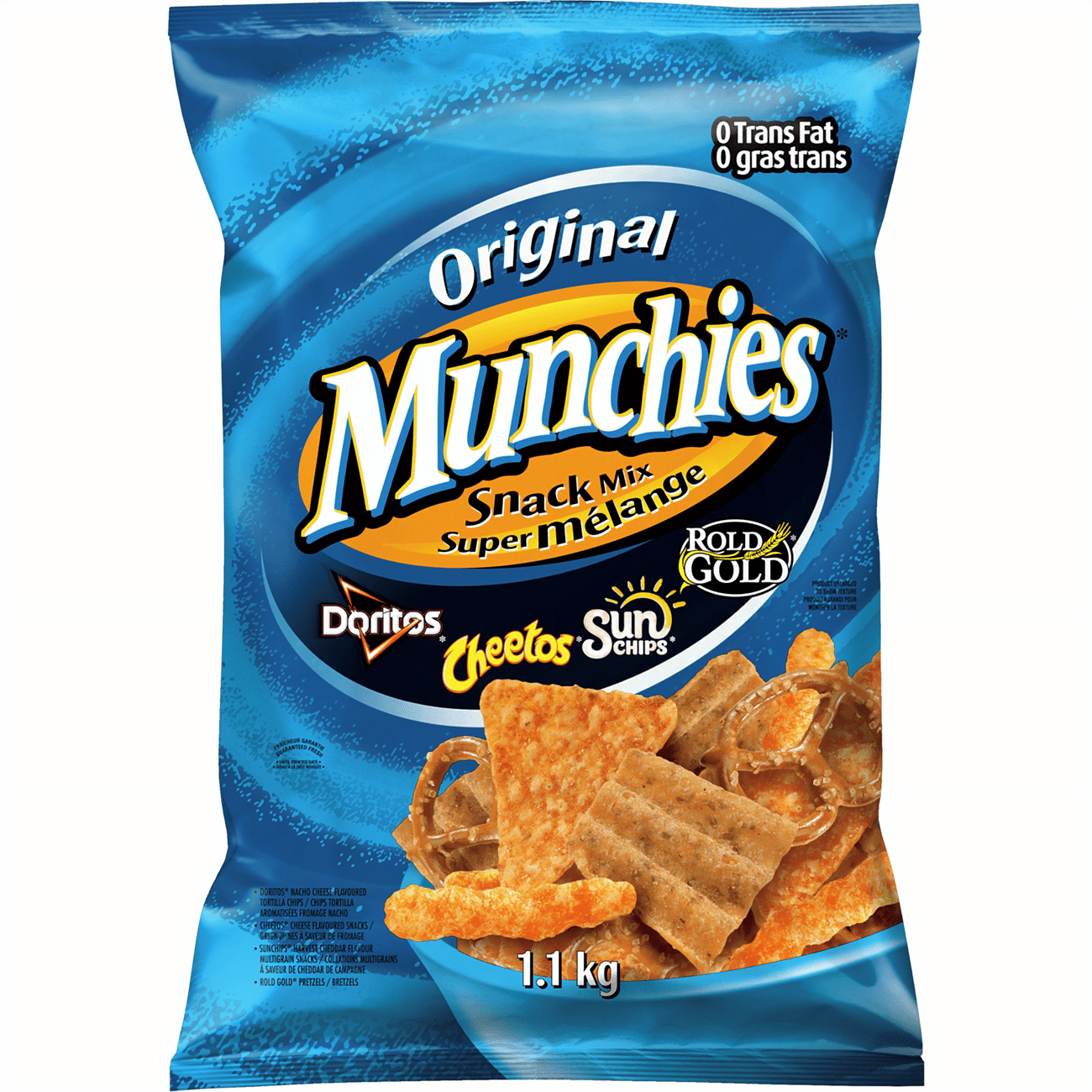 Munchies Original Snack Mix, Doritos, Cheetos, Sun Chips & Rold Gold, 1.1kg/2.4 lb - Walmart.com