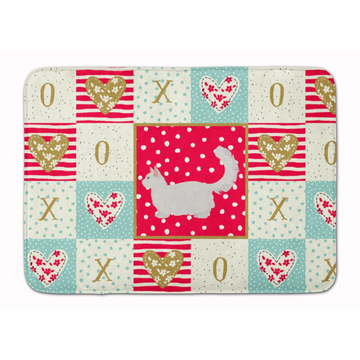 Munchkin 2 Cat Love Machine Washable Memory Foam Mat Red - Walmart.com