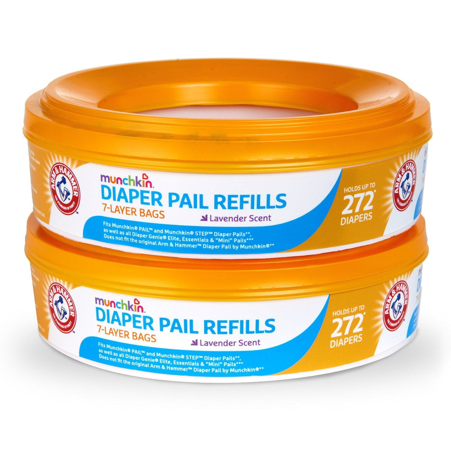 Munchkin® Arm & Hammer Diaper Pail Refill Rings, Holds up to 544 ...