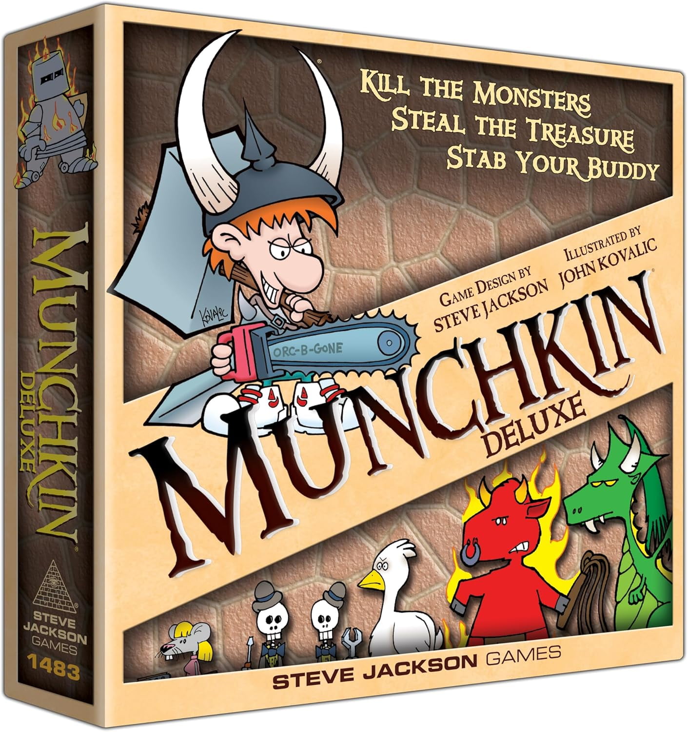 Munchkin Deluxe Board Game (Base Game), Family Board & Card Game ...