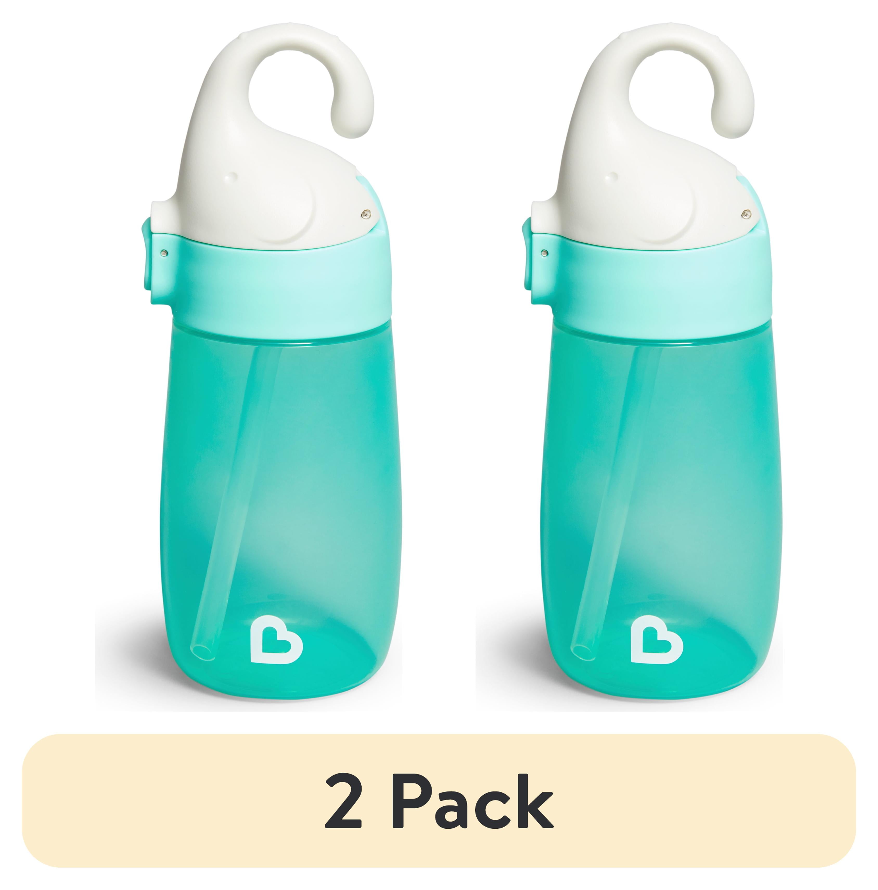 (2 pack) Munchkin® Flip N Lock™ Elephant Toddler Straw Cup, 12 oz, Mint ...
