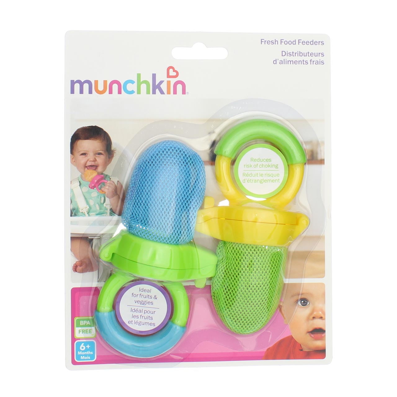 Munchkin Baby Fruit Mesh Infant Snack Fresh Food Feeder, Colors May ...