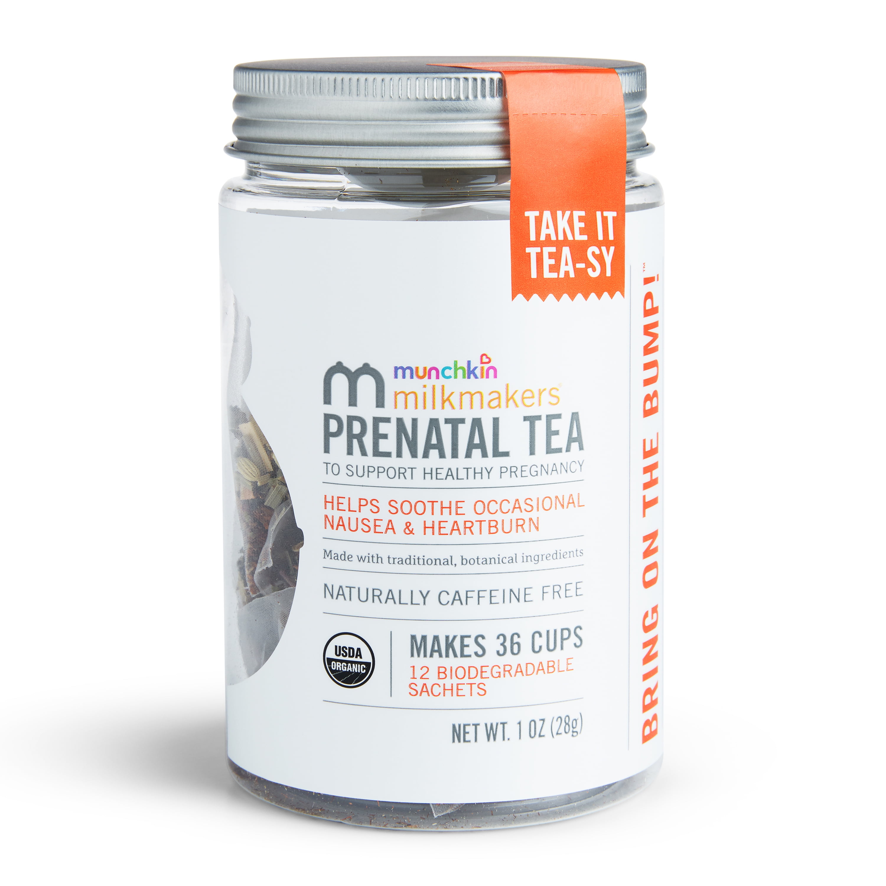 Munchkin Milkmakers Organic Prenatal Tea for Morning Sickness & Nausea ...