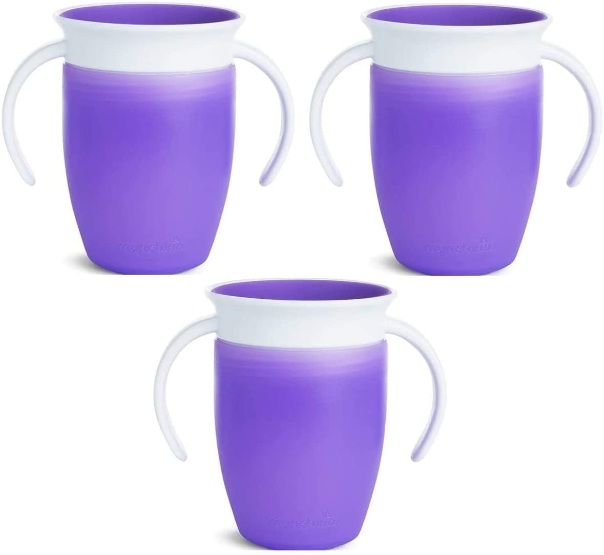 Munchkin Miracle 360 Degree 7 Ounce Spoutless Trainer Cup, 3 Pack ...