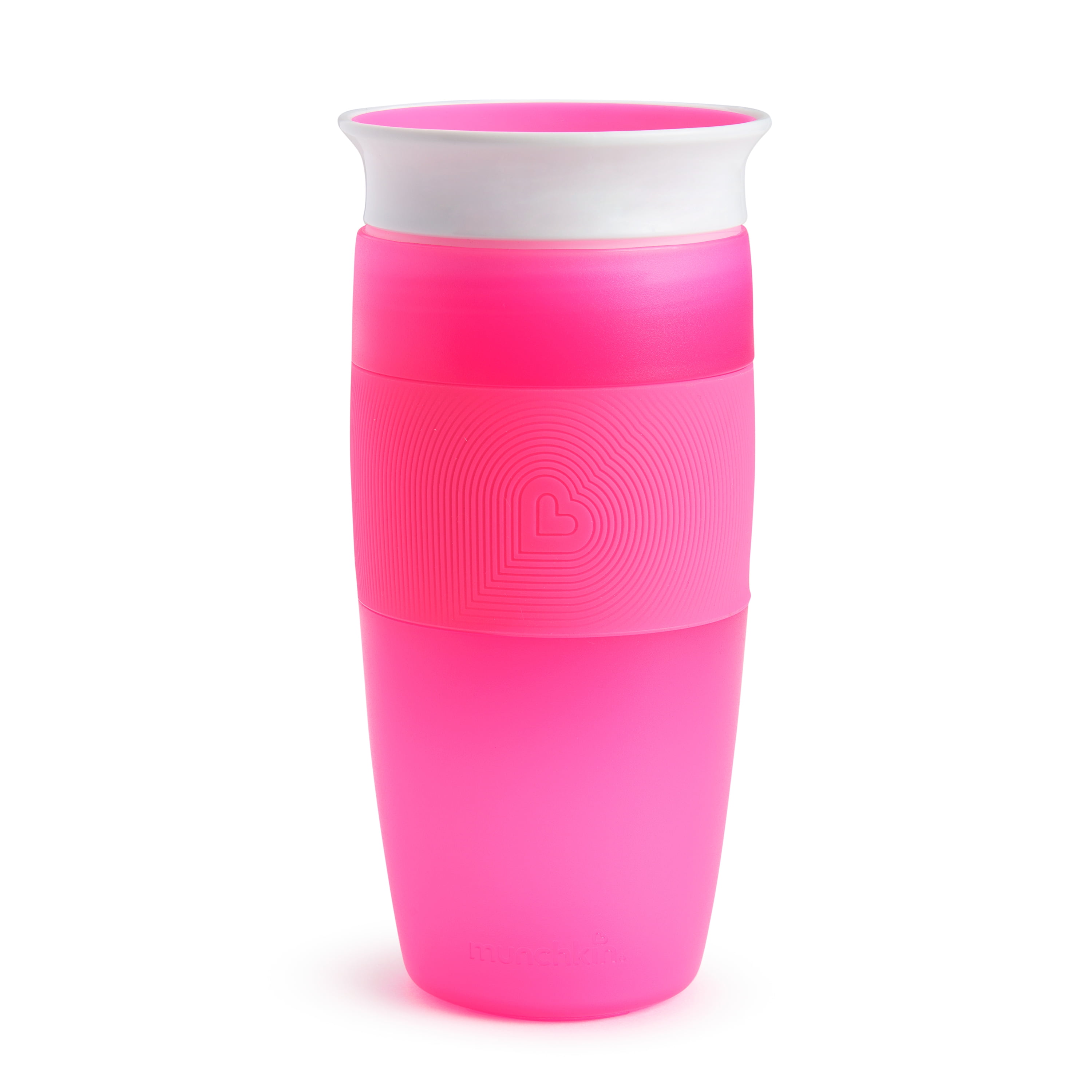 Munchkin® Miracle® 360° Spoutless Toddler Sippy Cup, 14 oz, Pink ...